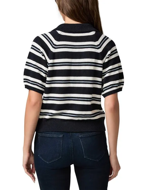 Paige Birch Cotton Blend Polo Top