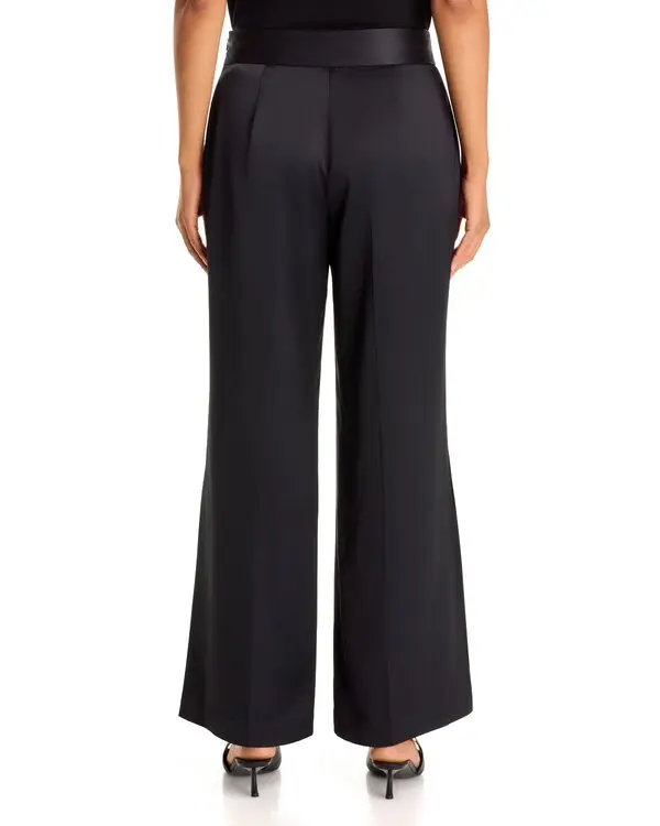 Elie Tahari Rylee Satin Split Hem Pants