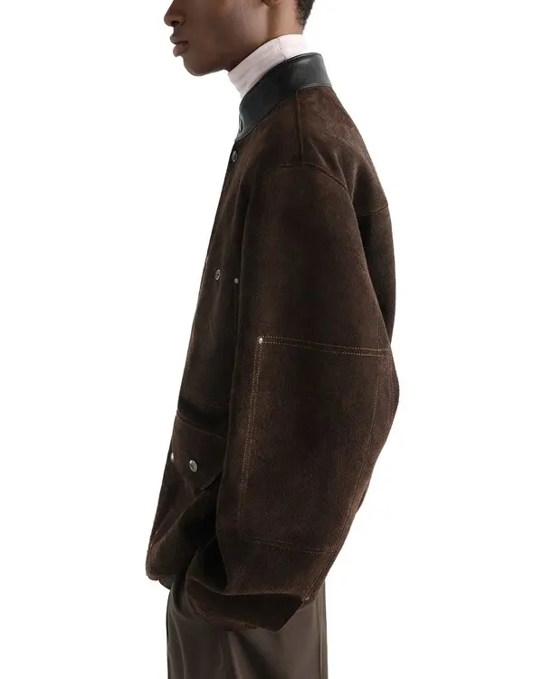 LEMAIRE Brushed Suede Leather Welder Jacket