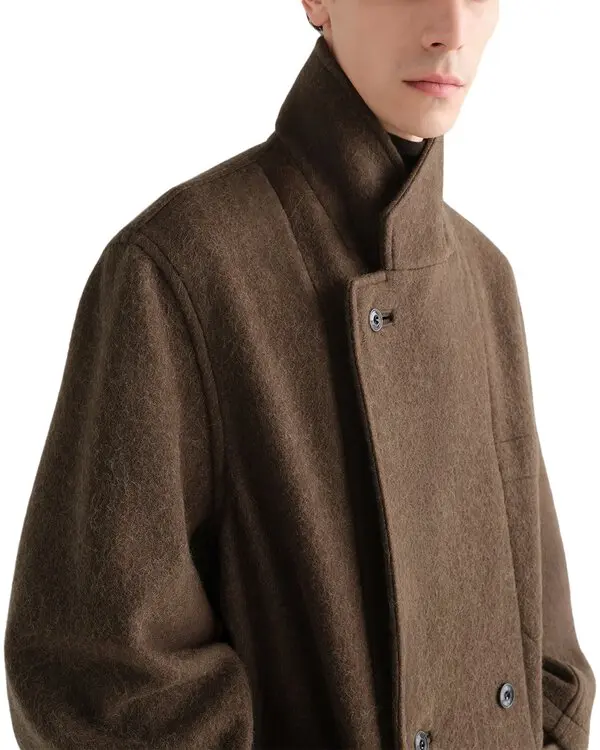 LEMAIRE Double Breasted Felted Short Coat