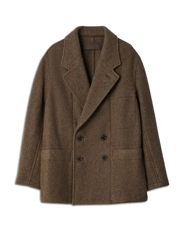 LEMAIRE Double Breasted Felted Short Coat