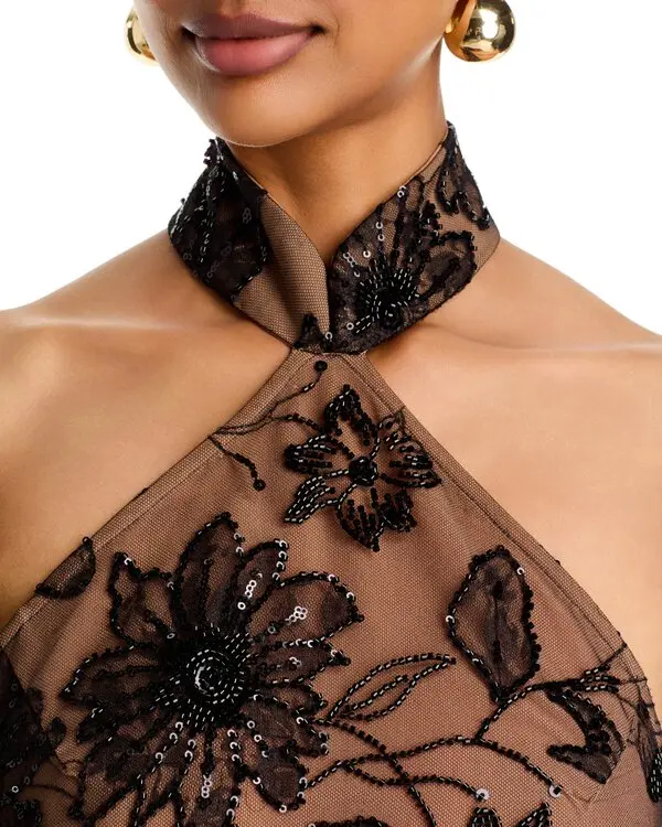 SAU LEE The Linda Beaded Gown