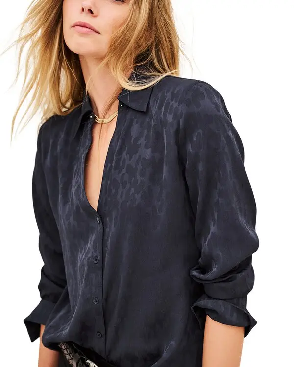 Ba&sh Hetsey Fluid Jacquard Shirt