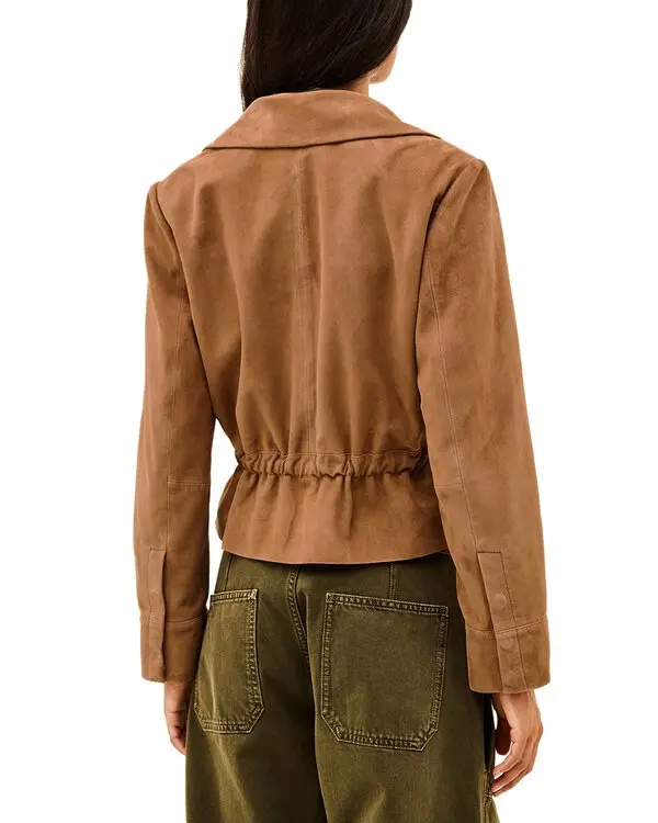 Ba&sh Manita Suede Drawstring Jacket