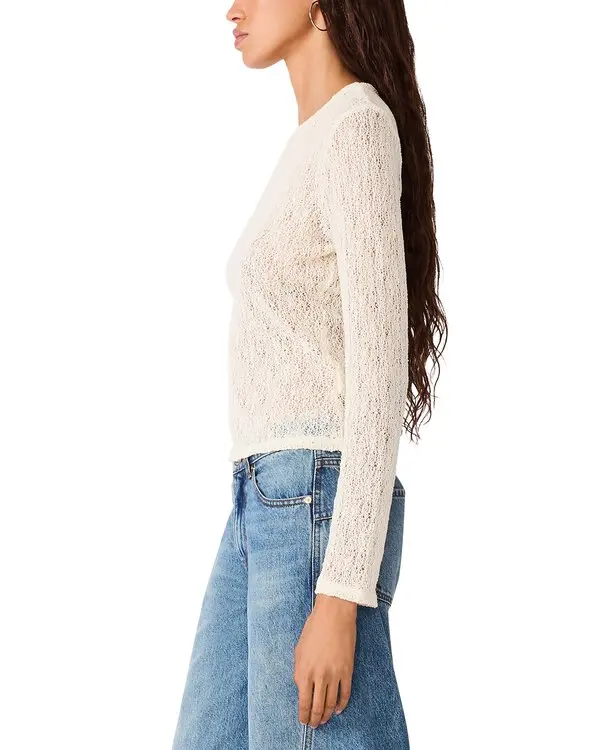 Steve Madden Sierra Long Sleeve Knit Top - Ivory