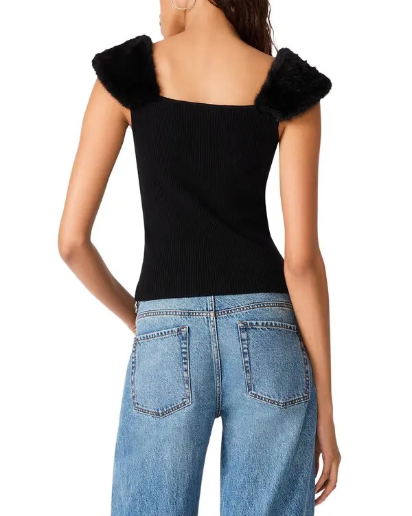 Steve Madden Madelyn Cap Sleeve Sweater Top
