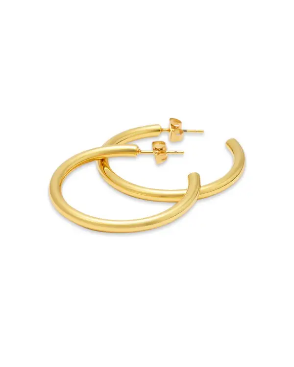 Aqua Medium Tubular C Hoop Earrings Exclusive