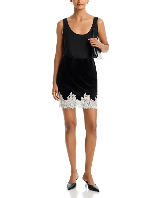 Line & Dot Kalo Lace Hem Mini Skirt
