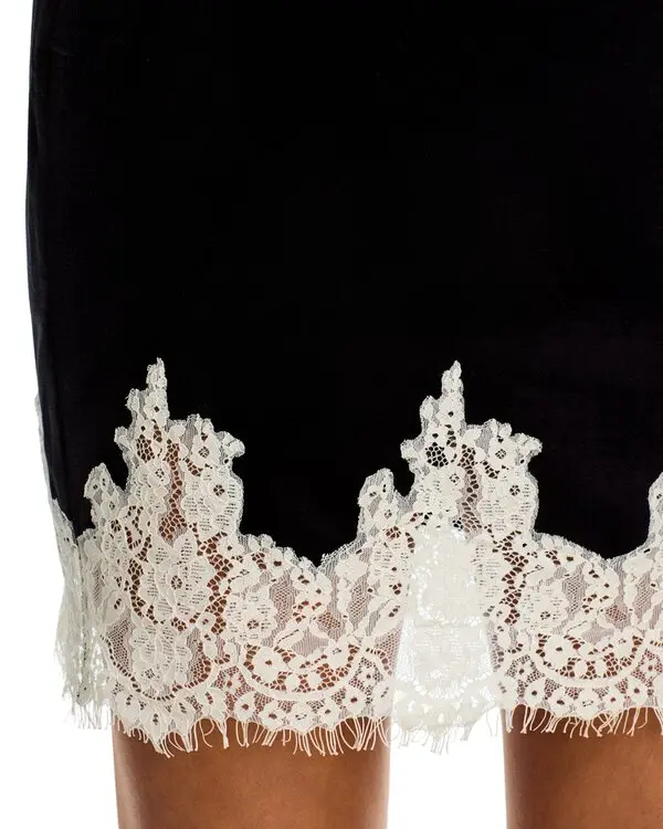 Line & Dot Kalo Lace Hem Mini Skirt