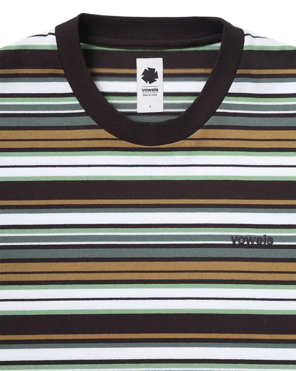VOWELS Short Sleeve Striped Tee
