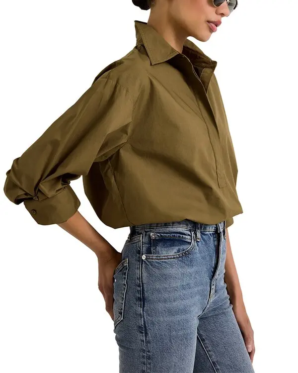 MARIE OLIVER Dallas Cotton Cropped Top