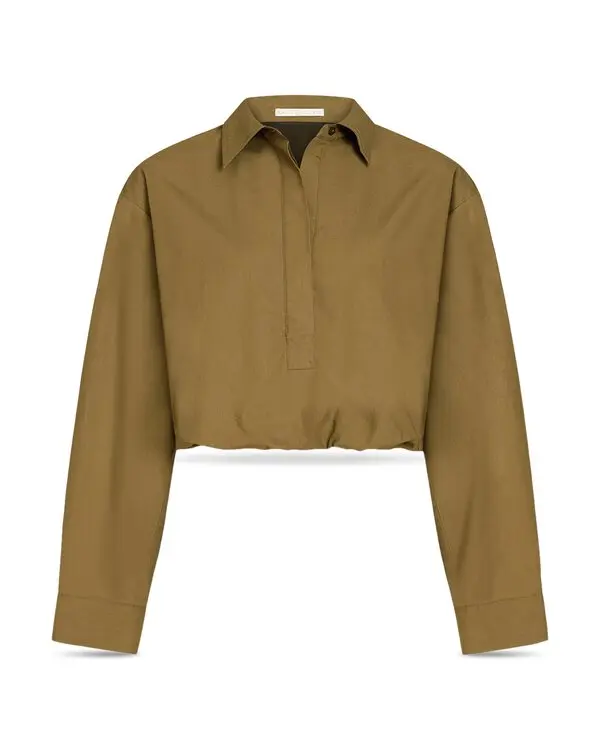 MARIE OLIVER Dallas Cotton Cropped Top