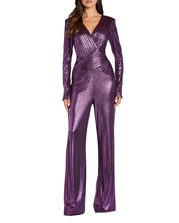 Tadashi Shoji Aderyn Metallic Jersey Jumpsuit