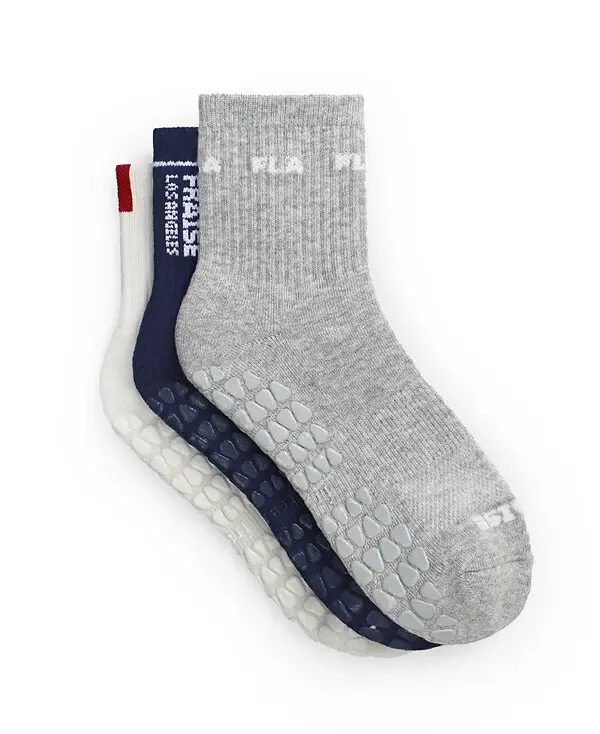 FRAISE Sport Set Grip Socks, Pack Of 3 - Multi