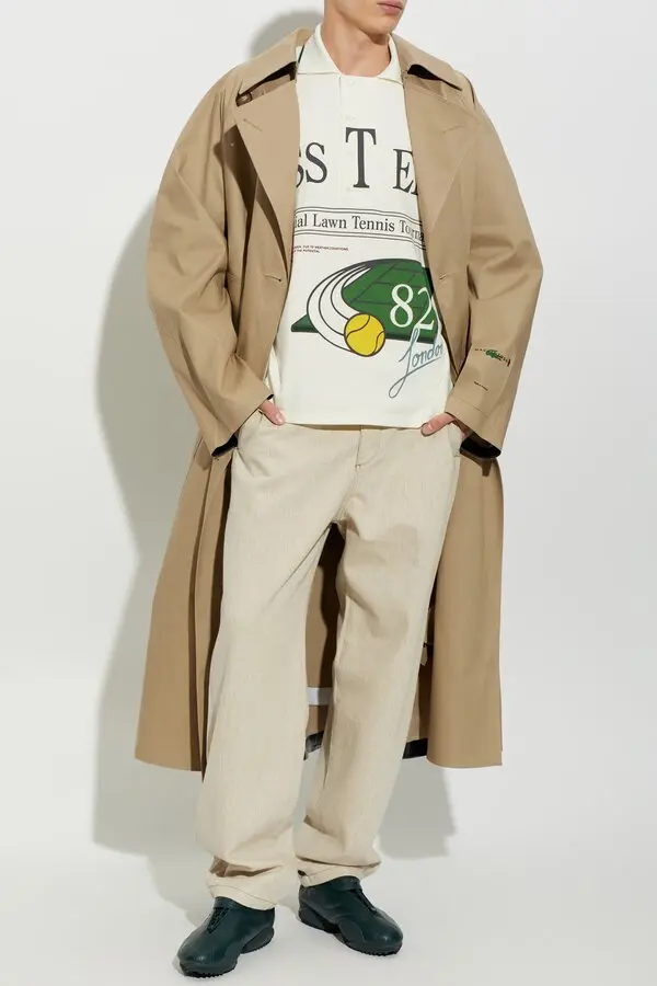 Lacoste Long-sleeved Polo Shirt - Cream