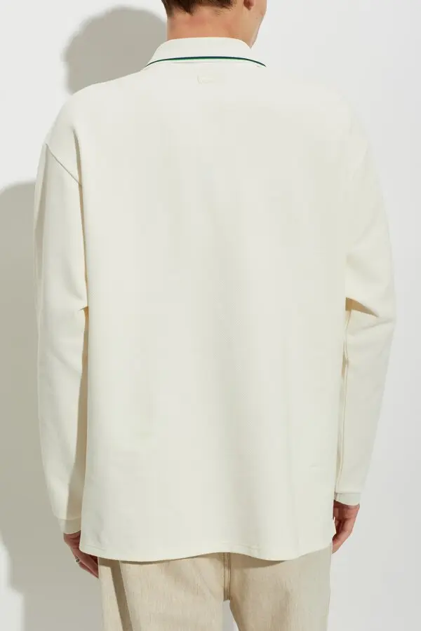 Lacoste Long-sleeved Polo Shirt - Cream