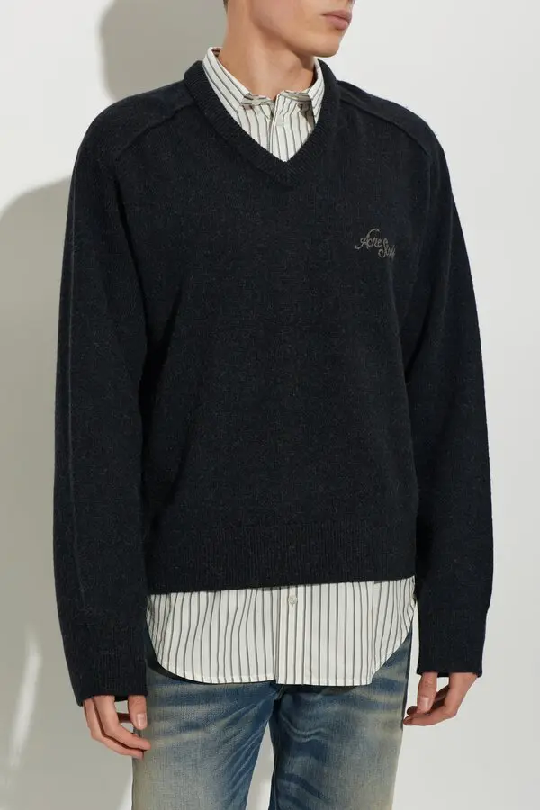 Acne Studios V-neck Sweater - Black