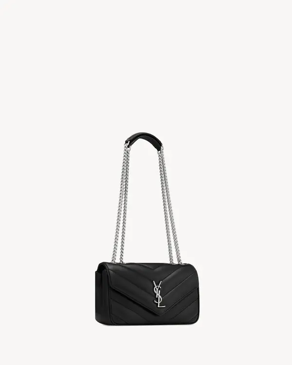 Saint Laurent Loulou Small In Matelassé Lambskin