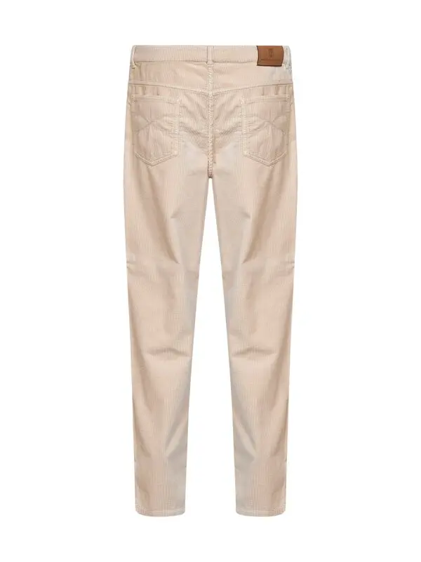 Brunello Cucinelli Sand Garment-dyed Cotton Corduroy Trousers