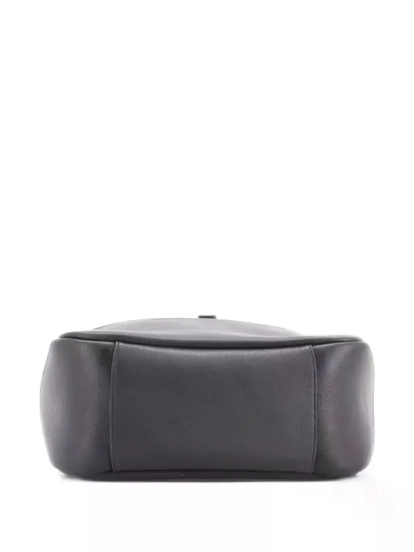 Saint Laurent Le 5 A 7 Supple Leather Small Hobo Bag - Black