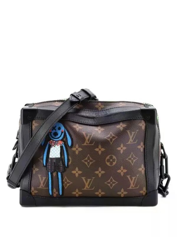 LOUIS VUITTON Soft Trunk Bag Monogram Canvas With Friends Patch Crossbody Bag