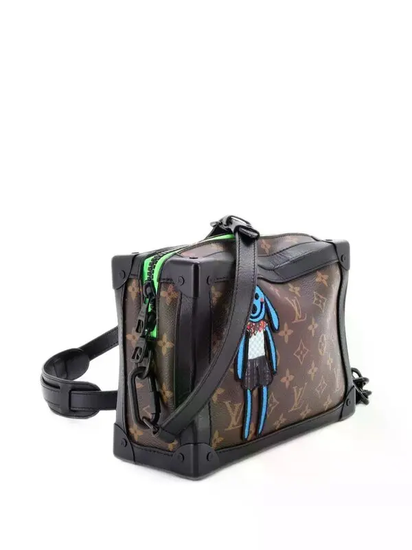 LOUIS VUITTON Soft Trunk Bag Monogram Canvas With Friends Patch Crossbody Bag