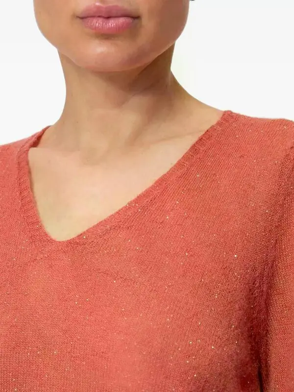 TWINSET Sequin-embellished V-neck Sweater