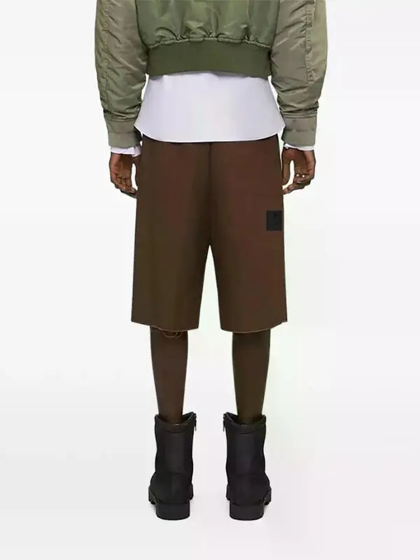 Givenchy Raw-hem Wide-leg Bermuda Shorts