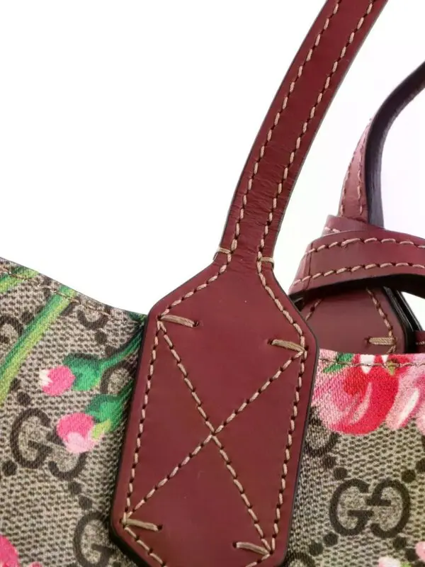 Gucci Reversible Blooms Gg Print Leather Medium Tote Bag