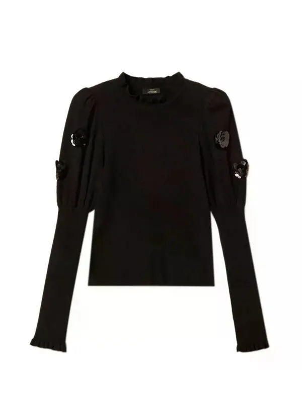 TWINSET Jumper With Sequin Embroidery - Black