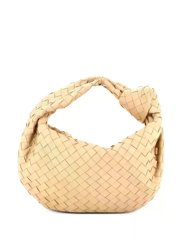 Bottega Veneta Bv Jodie Intrecciato Nappa Teen Hobo Bag - Neutrals