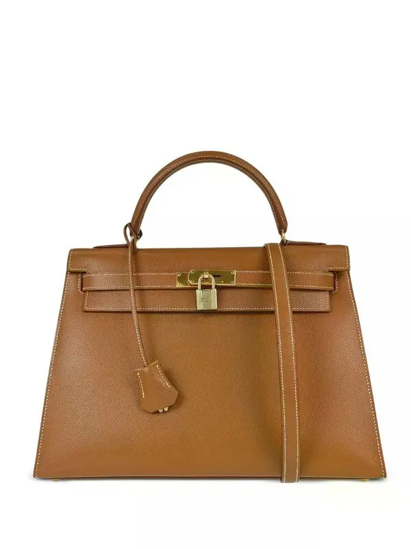 Hermès 1998 Kelly 32 Sellier Tote Bag - Brown