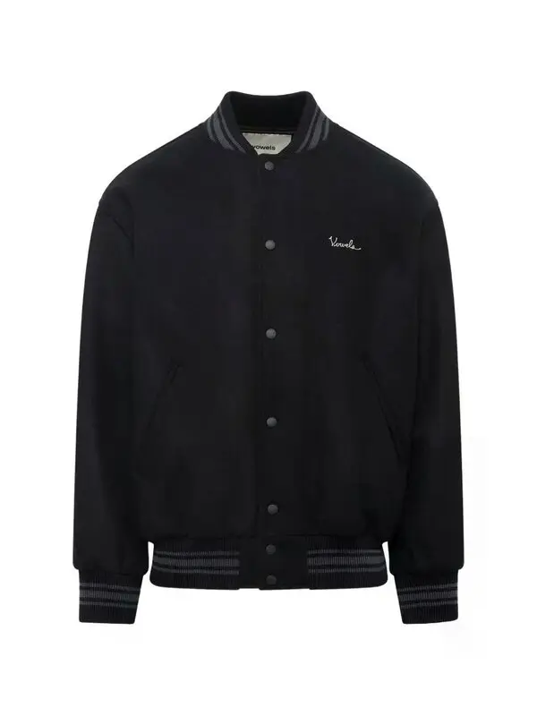 VOWELS Logo-embroidered Wool Varsity Jacket