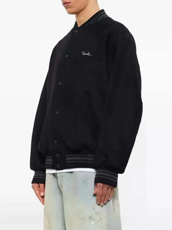 VOWELS Logo-embroidered Wool Varsity Jacket