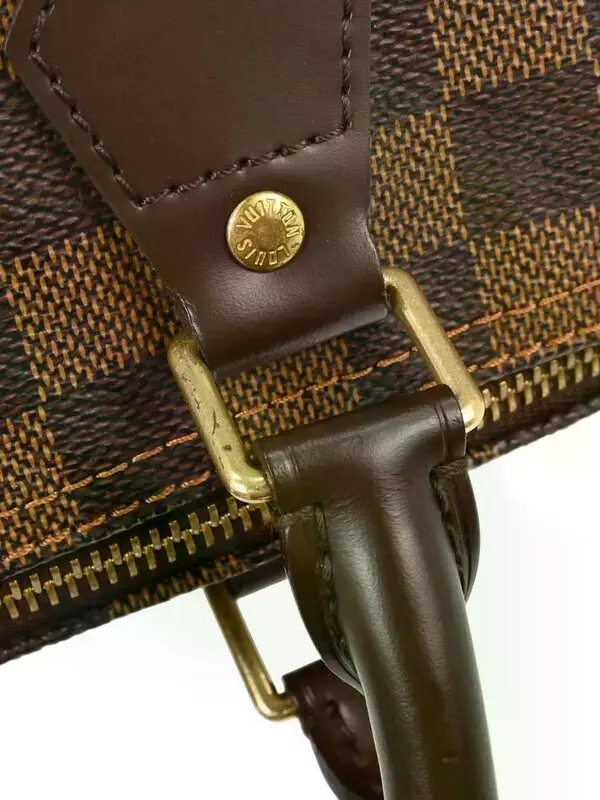 LOUIS VUITTON 25 Speedy Damier Ebène Tote Bag