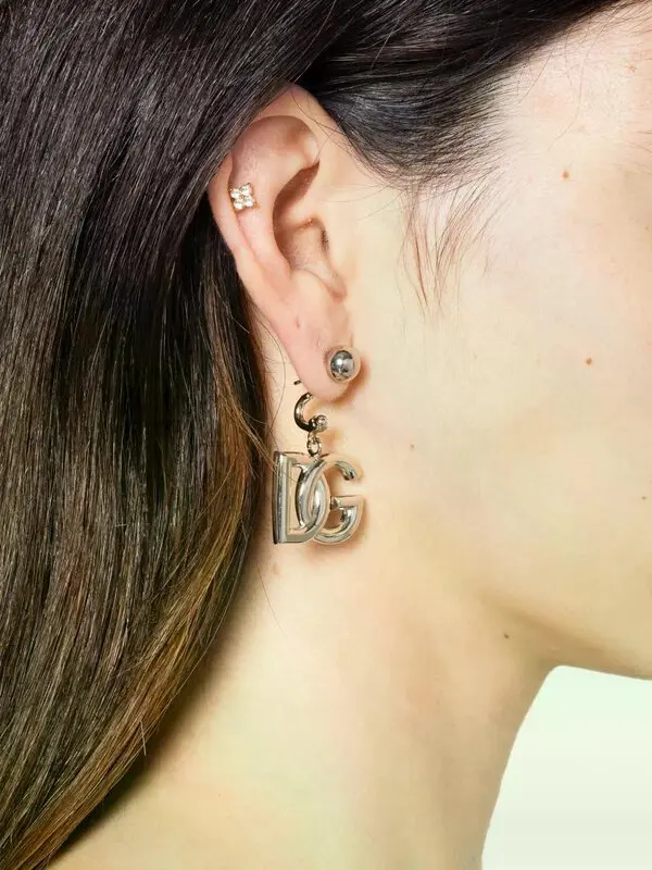 Dolce & Gabbana Dg Logo Drop Earrings