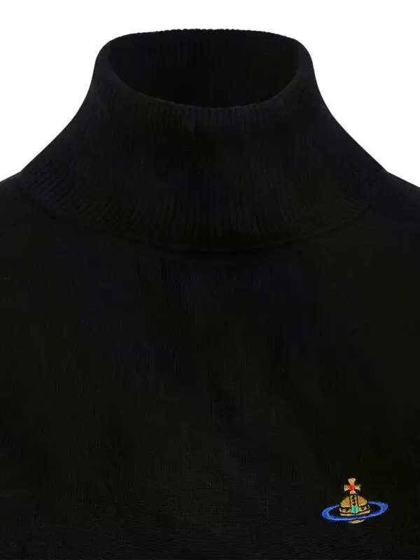 VIVIENNE WESTWOOD Orb-embroidered Ruched Sweater