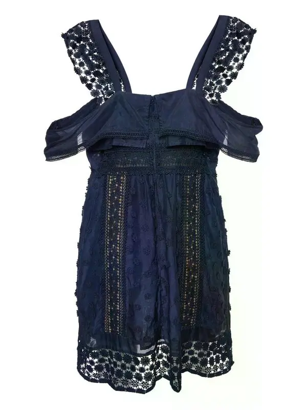 SELF-PORTRAIT Lace-embroidered Dress