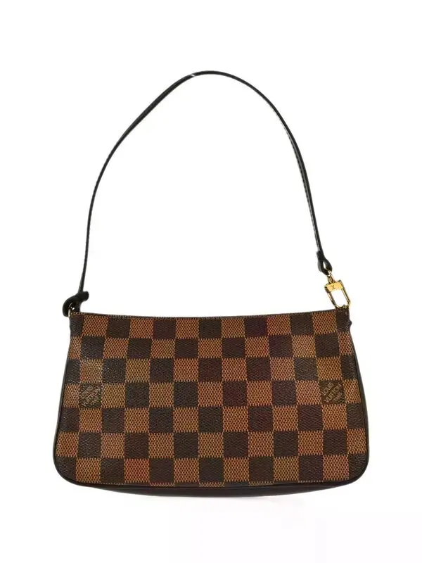 LOUIS VUITTON Damier Navona Check-pattern Shoulder Bag - Brown