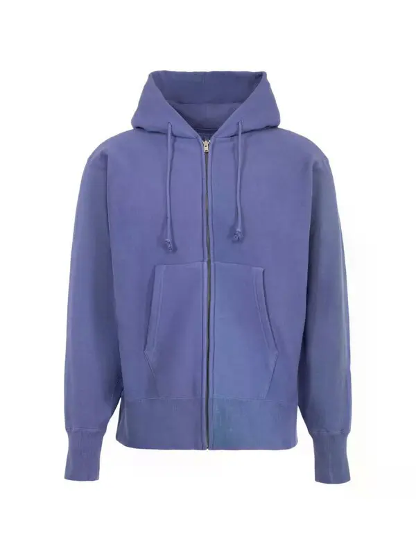 KAPTAIN SUNSHINE Zip-up Drawstring Hoodie - Blue