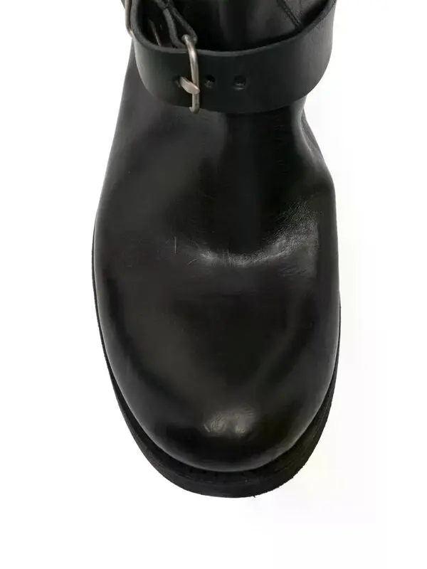 MA+ Buckle-strap Rear-zip Boots