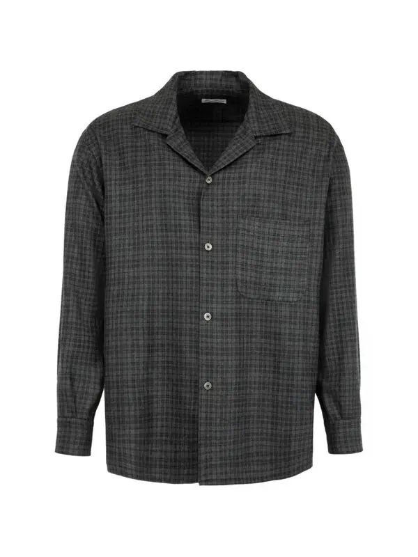 KAPTAIN SUNSHINE Plaid Open-collar Shirt