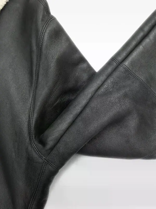 Hermès Shearling-collar Leather Jacket