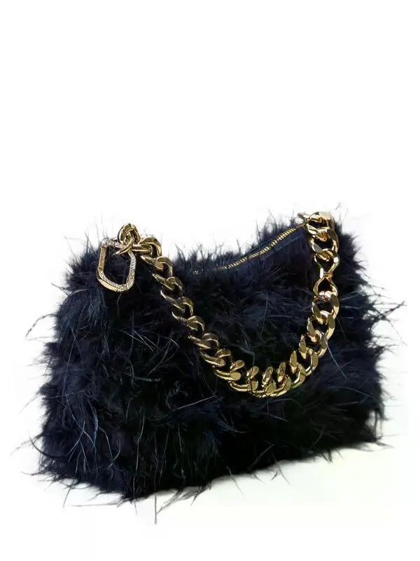 TWINSET Liliane Satin Bag With Feathers