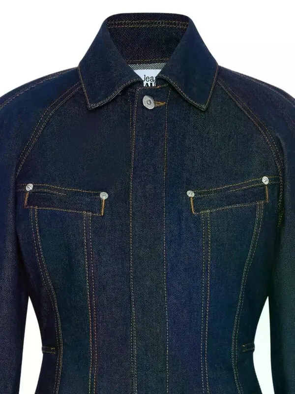 JEAN PAUL GAULTIER Shoulder-pads Denim Jacket - Blue