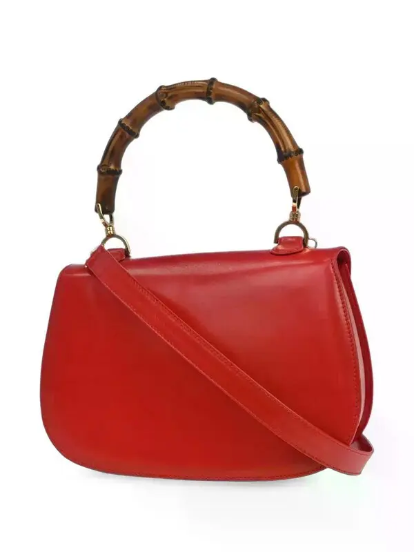 Gucci Bamboo Shoulder Bag - Red