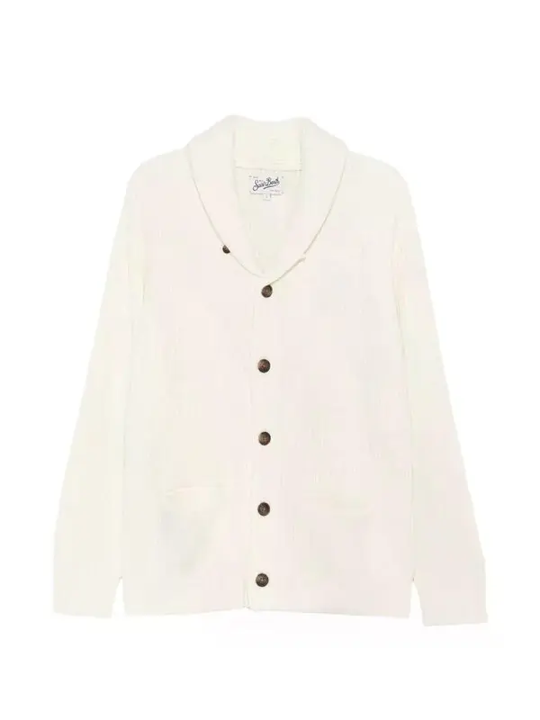 MC2 SAINT BARTH Glasgow Ribbed Shawl-collar Cardigan