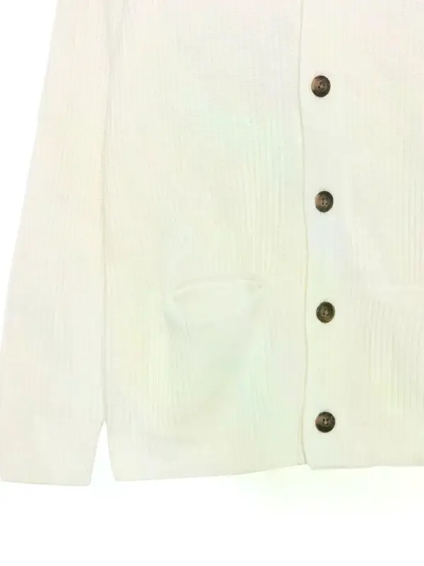 MC2 SAINT BARTH Glasgow Ribbed Shawl-collar Cardigan