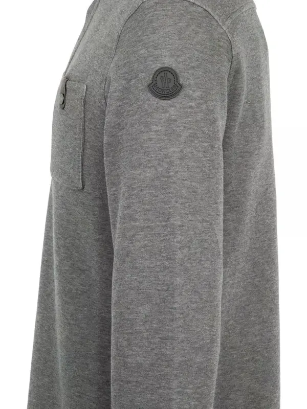 Moncler Long-sleeve Polo Shirt