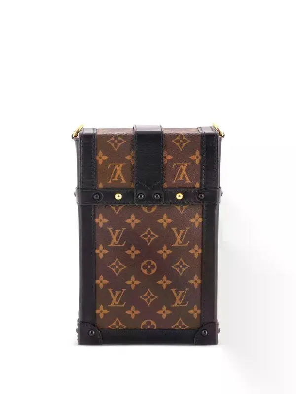 LOUIS VUITTON Vertical Trunk Pochette Monogram Canvas Crossbody Bag
